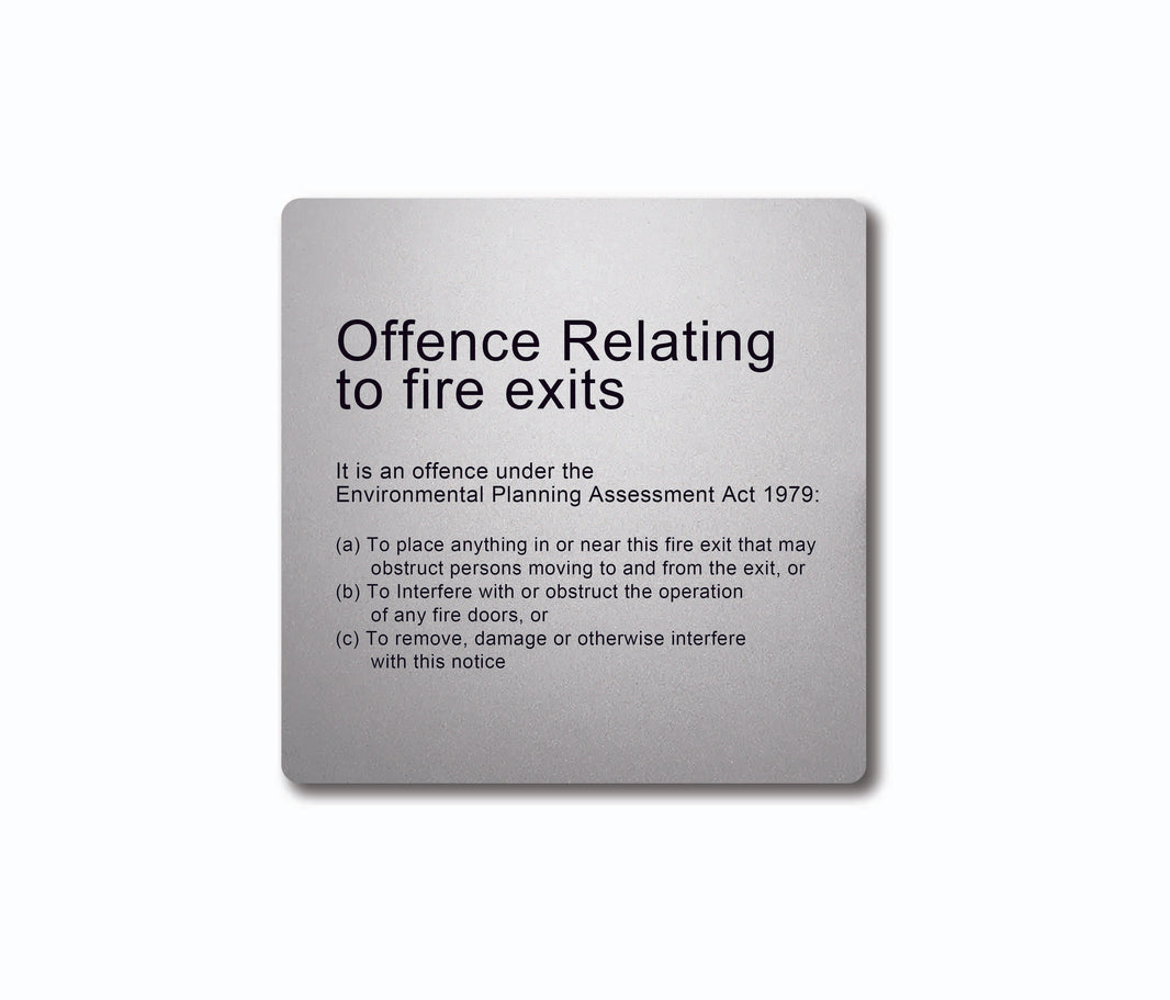 Exit Braille Signs - Braille Co